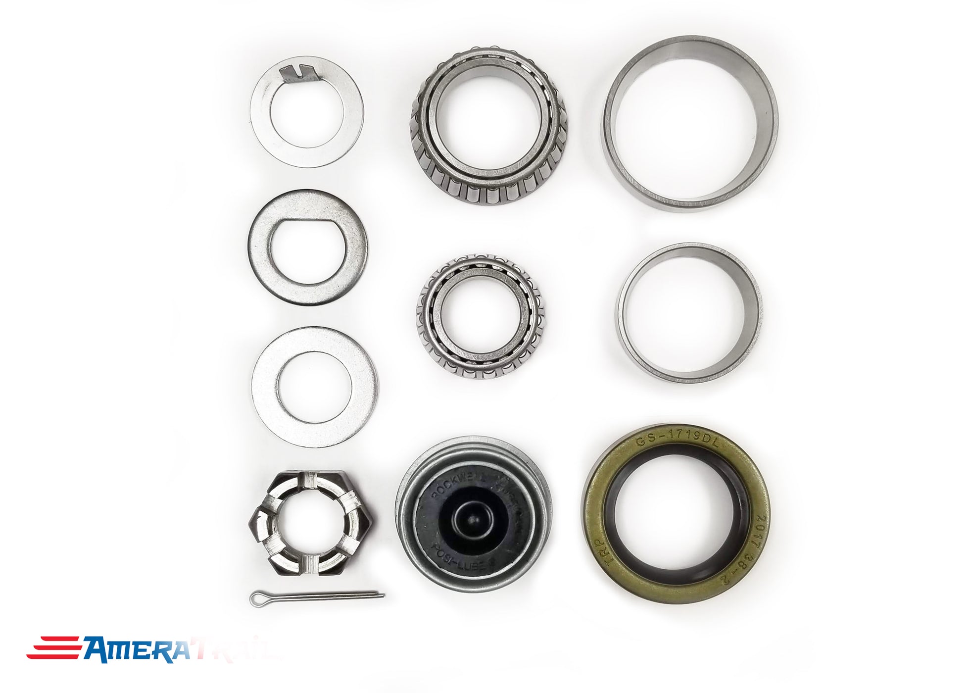Bearing Kit, Fits Most 5 Lug Hubs / 3500 lb. Axles - Rockwell American ...