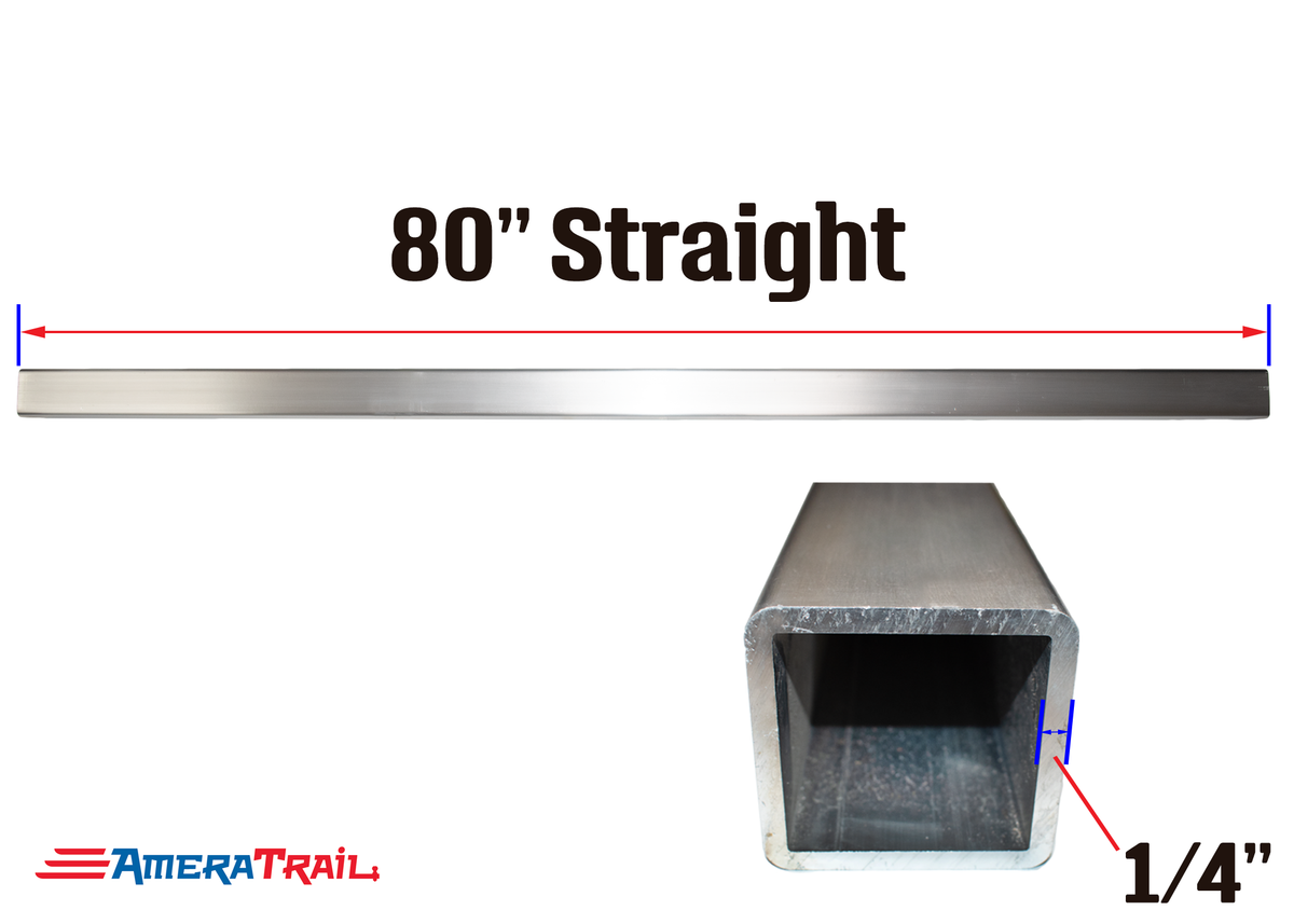 80 X 3 X 3" Straight Cross Member, 1/4" Wall, Structural Aluminum ...