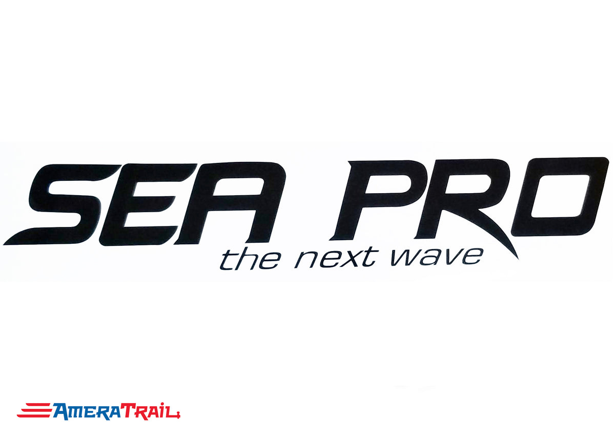 Sea Pro Boats Marine Decal, 17" x 3" UV Rated Vinyl Available In Diffe ...
