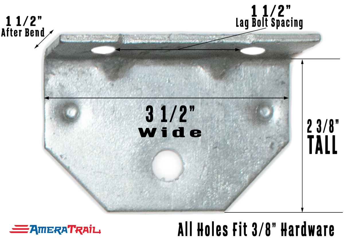 Angled Swivel Bracket for Adjustable Bunks - 1/8" Galvanized Steel ...